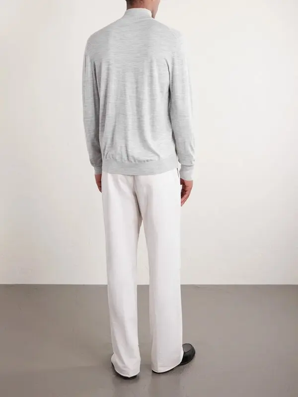 Eleventy Wool Half-zip Sweater