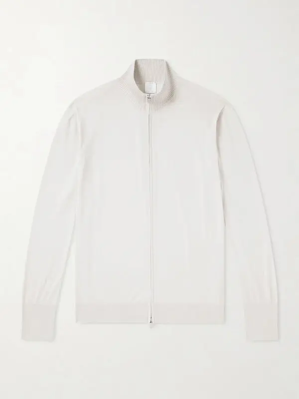 Eleventy Wool Zip-up Cardigan