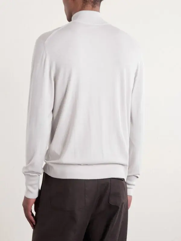 Eleventy Wool Zip-up Cardigan - Neutrals