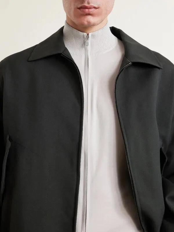Eleventy Wool Zip-up Cardigan - Neutrals