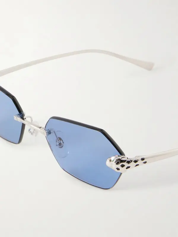 Cartier Panthère De Rimless Sunglasses