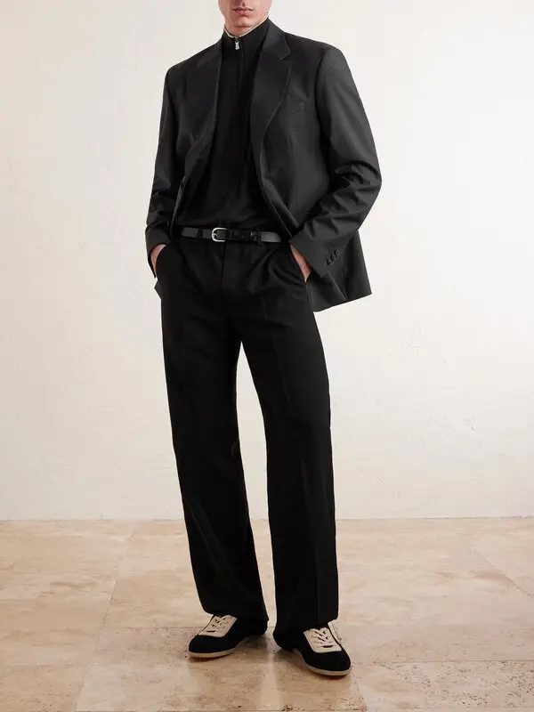 Eleventy Wool Zip-up Cardigan - Black