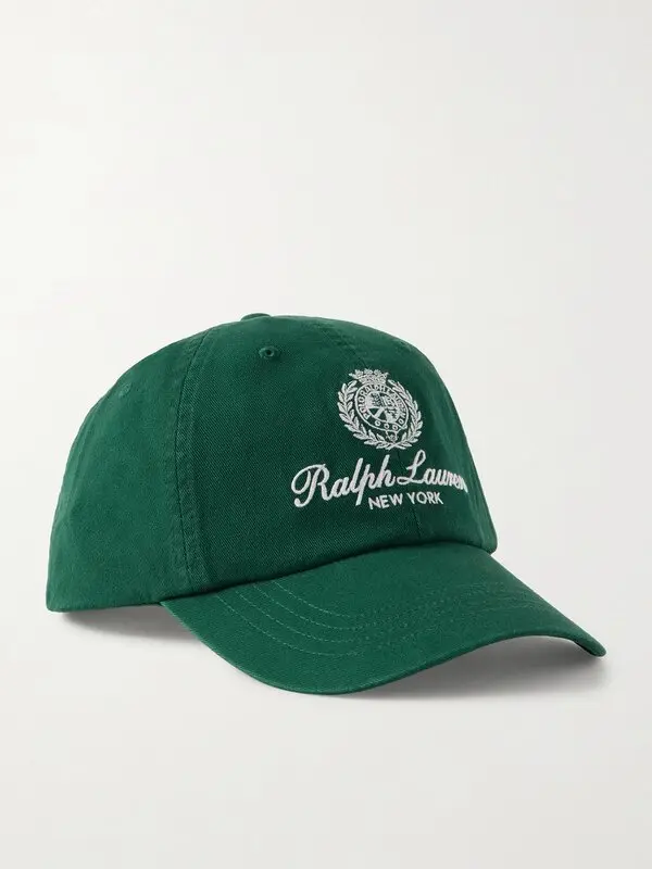 Polo Ralph Lauren Embroidered Cotton-twill Baseball Cap - Green