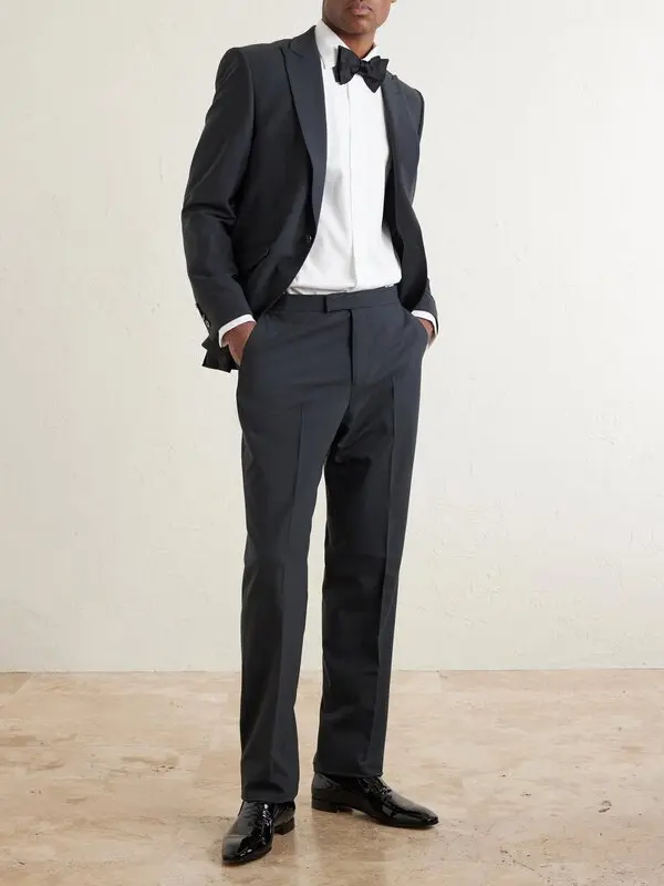 FAVOURBROOK Dalton Slim-fit Straight-leg Stretch-wool Tuxedo Trousers