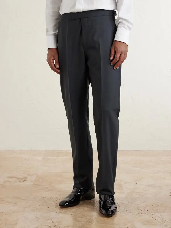 FAVOURBROOK Dalton Slim-fit Straight-leg Stretch-wool Tuxedo Trousers