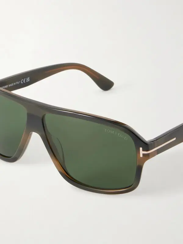 TOM FORD William 02 Aviator-style Acetate Sunglasses