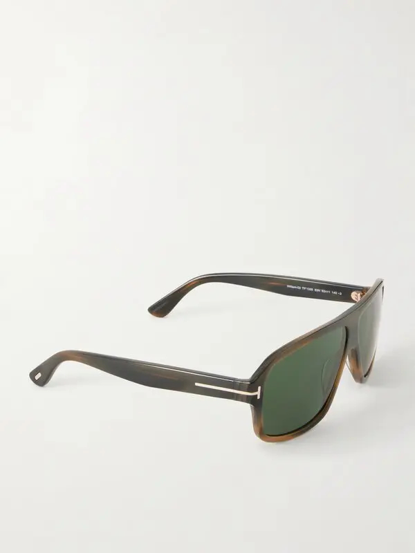 TOM FORD William 02 Aviator-style Acetate Sunglasses