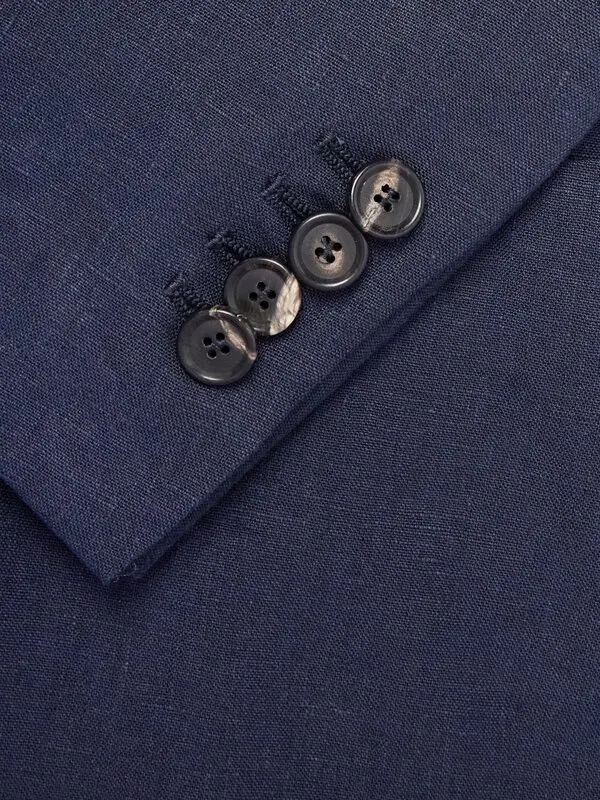 DE PETRILLO Linen Single-breasted Blazer