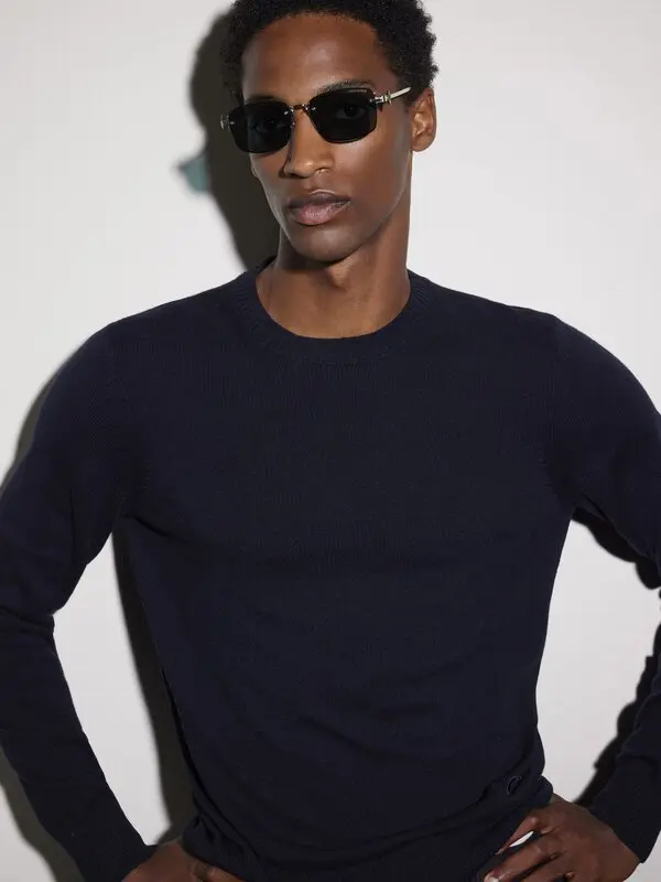 Dior Cd Diamond S11u Rimless Rectangular Sunglasses - Silver