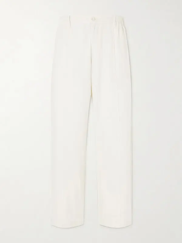 KARDO Kedar Straight-leg Cotton Trousers - Neutrals