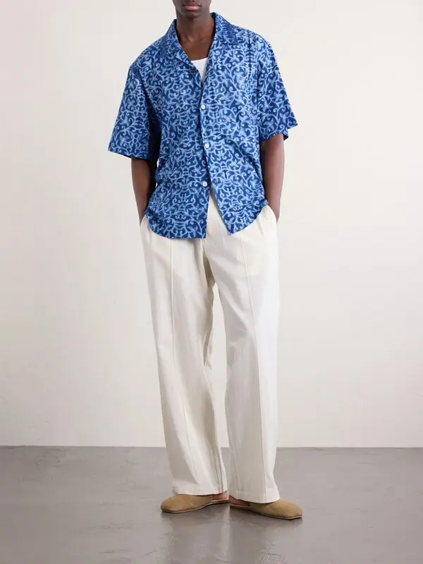 KARDO Kedar Straight-leg Cotton Trousers - Neutrals