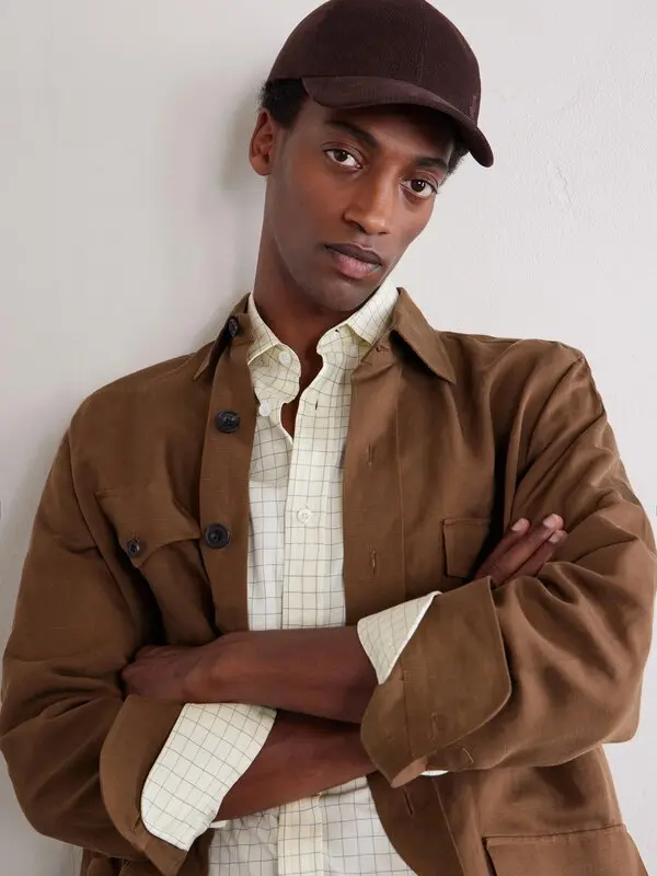 Purdey Logo-embroidered Cotton-corduroy Baseball Cap - Brown