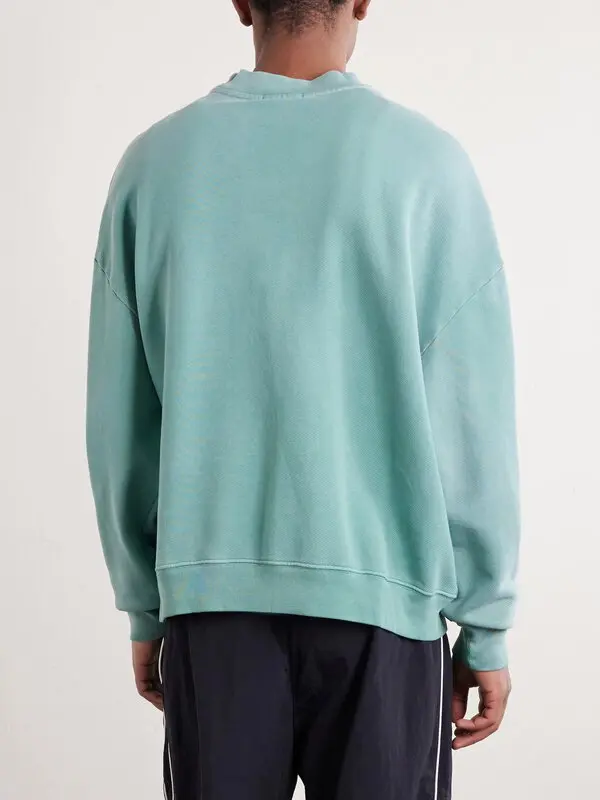 WILLY CHAVARRIA Community Center Hooligan Cotton Sweatshirt - Green