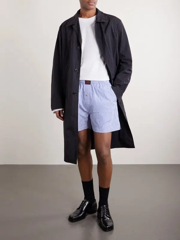 WILLY CHAVARRIA Woven Cotton Boxer Shorts