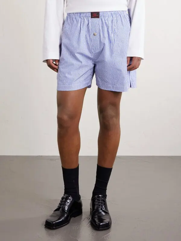 WILLY CHAVARRIA Woven Cotton Boxer Shorts