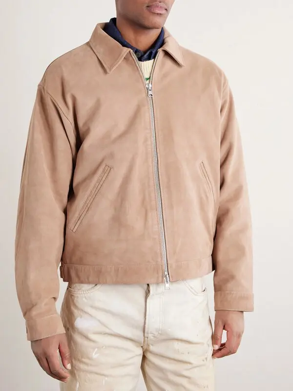 Nn07 Petrus 80030 Suede Jacket - Neutrals