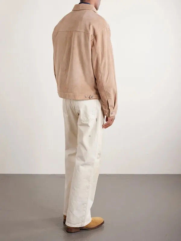 Nn07 Petrus 80030 Suede Jacket - Neutrals