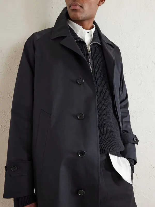 DE PETRILLO Cotton-blend Tailored Coat