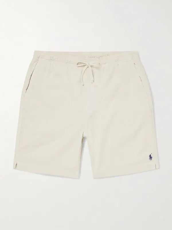 Polo Ralph Lauren Straight-leg Cotton Drawstring Shorts - Neutrals