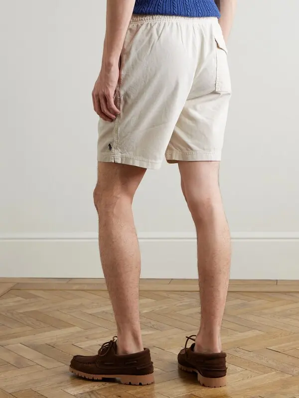 Polo Ralph Lauren Straight-leg Cotton Drawstring Shorts - Neutrals