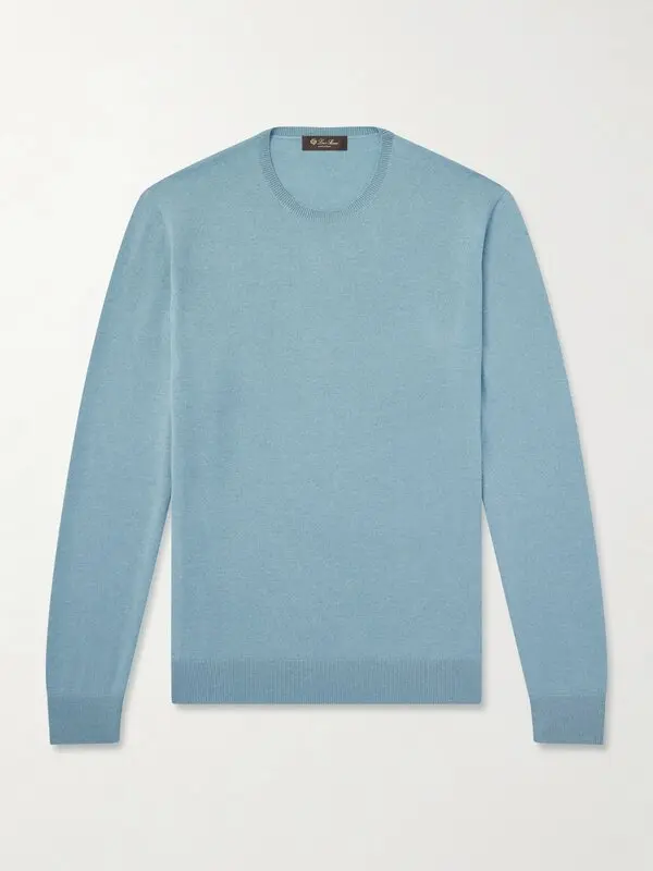 Loro Piana Sergio Cashmere Sweater - Blue