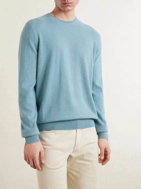 Loro Piana Sergio Cashmere Sweater - Blue