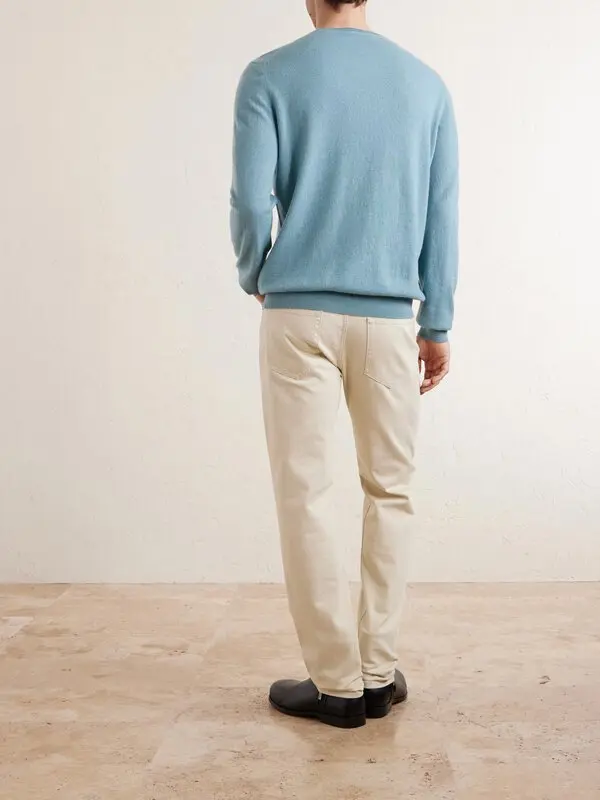 Loro Piana Sergio Cashmere Sweater - Blue