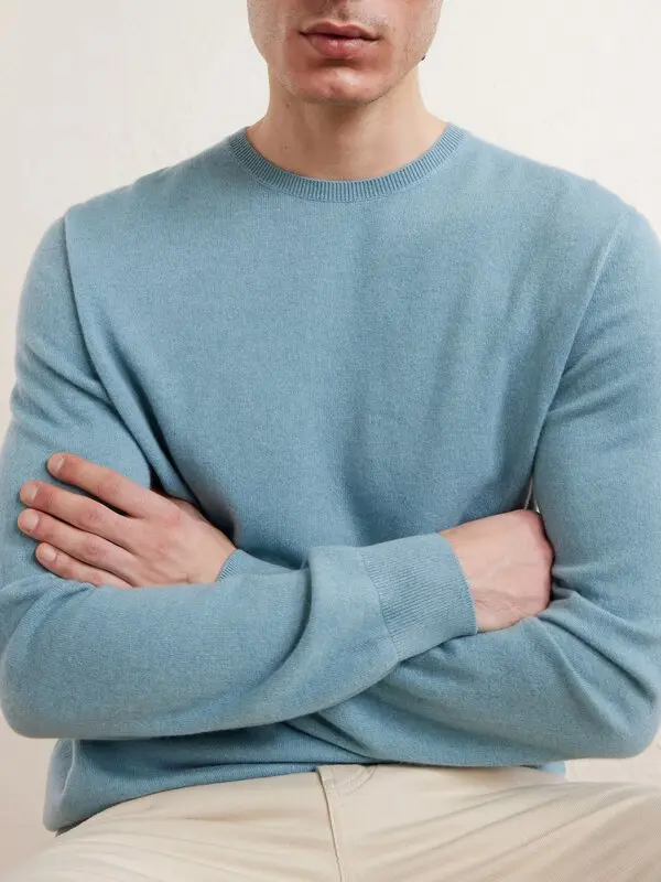 Loro Piana Sergio Cashmere Sweater - Blue