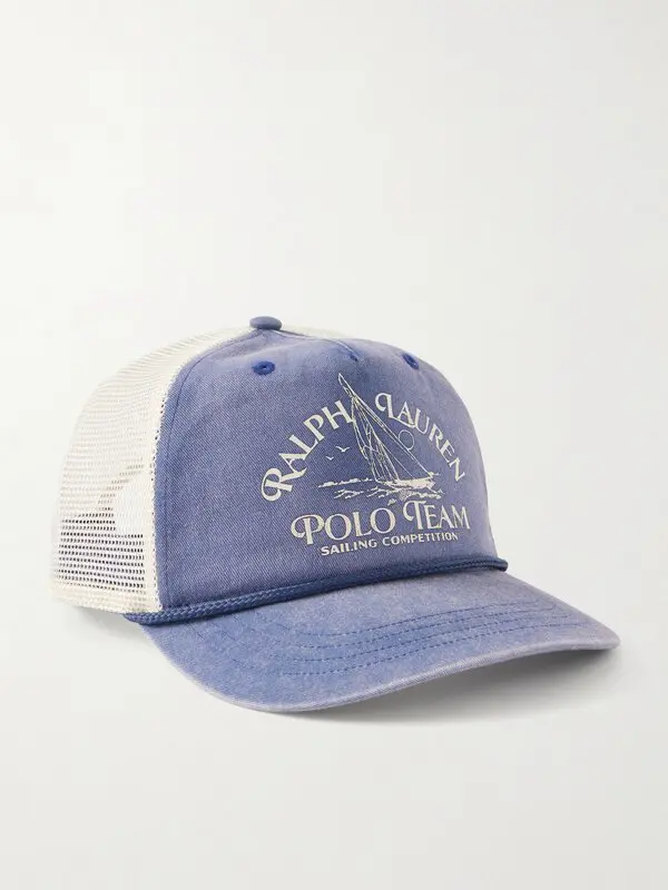 Polo Ralph Lauren Logo-print Cotton-twill Cap - Blue