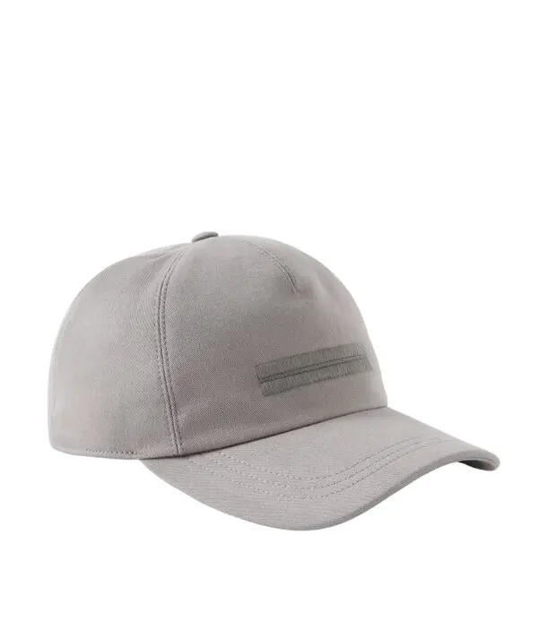 Zegna Embroidered Cotton-twill Cap - Gray