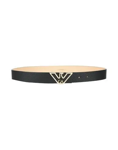 Emporio Armani Belt With Buckle And Logo - Black