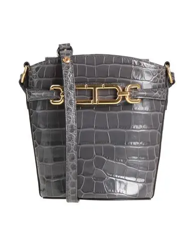 TOM FORD Calfskin Bucket Bag - Grey