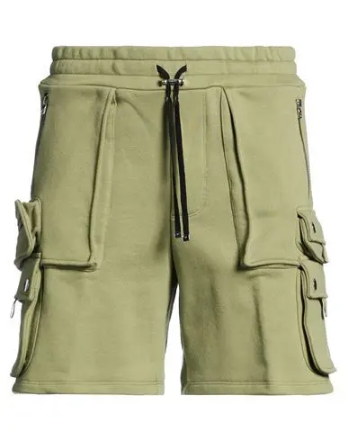 Amiri Cotton Military Cargo Shorts - Military Green