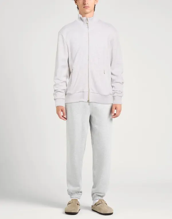Eleventy Lightweight Cotton And Polyamide Sweatshirt With Stand Collar And Zip Fastening