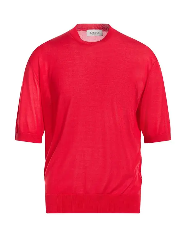 LANEUS Lyocell Knit Top - Red