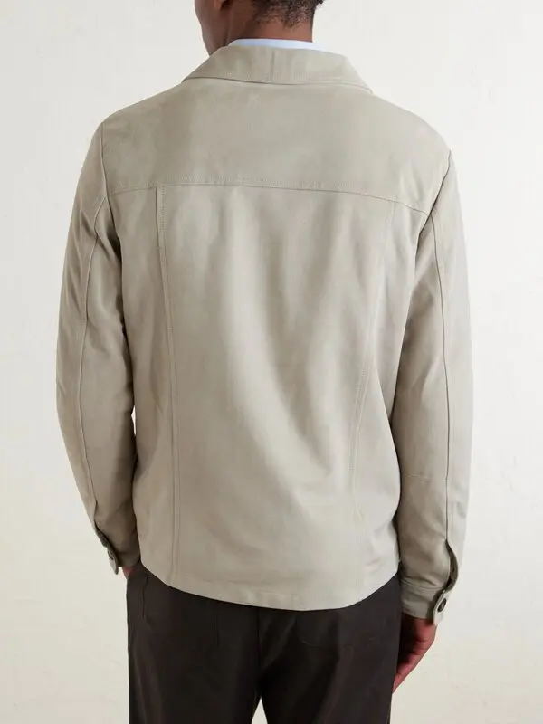 Eleventy Suede Shirt Jacket