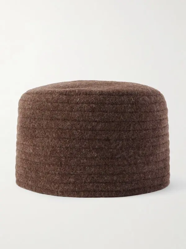 Loro Piana Alicia Ribbed Wool-felt Beanie - Green