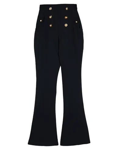 Balmain Flared Virgin Wool Pants - Blue