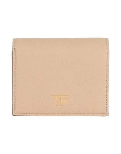 TOM FORD Wallet Charcoal Leather - Beige