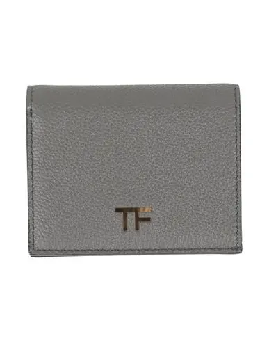 TOM FORD Wallet Charcoal Leather - Grey