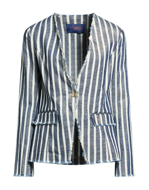 TRUSSARDI Single-breasted Striped Blazer