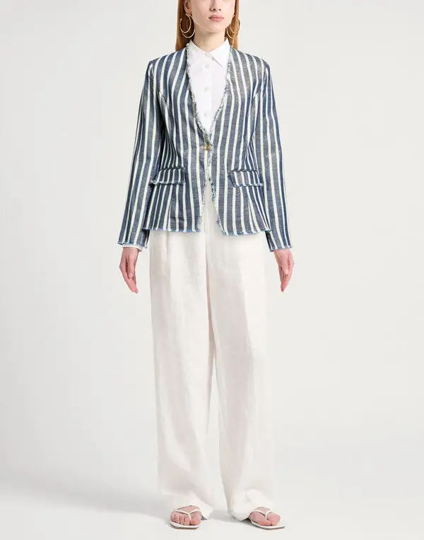 TRUSSARDI Single-breasted Striped Blazer