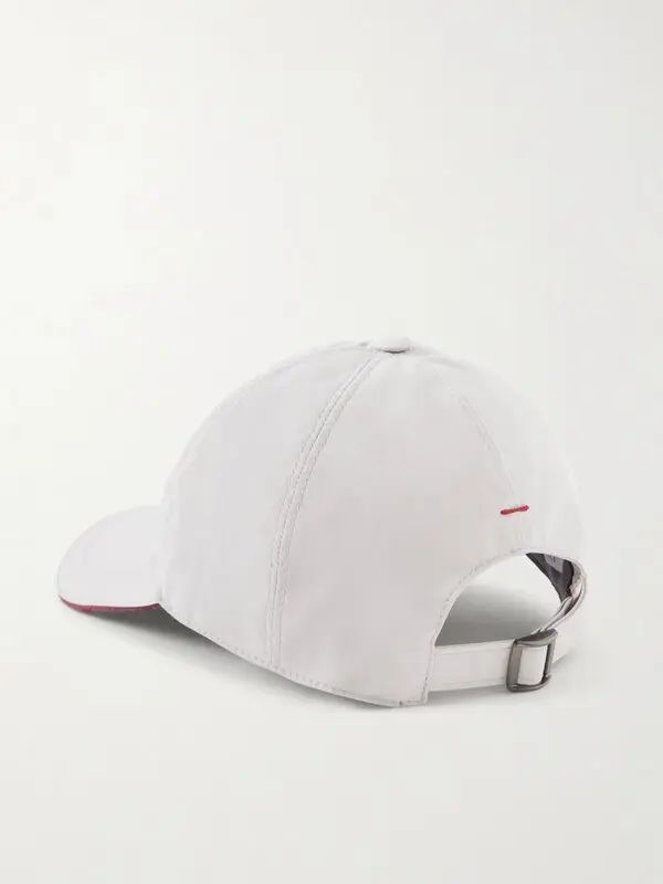 Brunello Cucinelli Logo-embroidered Cap - Gray