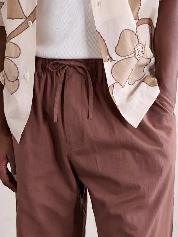 KARDO Straight-leg Cotton Drawstring Shorts