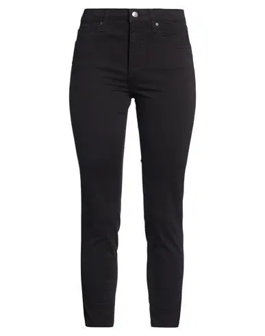 Armani Exchange Sky Cotton Stretch Skinny Cropped Pants - Black