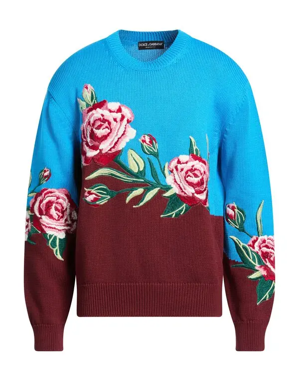 Dolce & Gabbana Sweater Intarsia-knit Embroidered