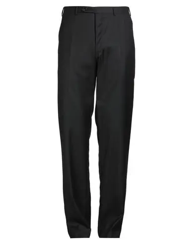 Canali Tailored Wool Tapered Pants - Black