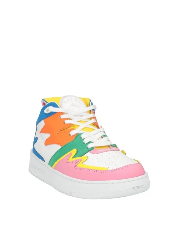METALGIENCHI Soft Leather High-top Sneakers