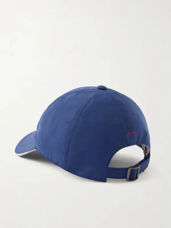 Brunello Cucinelli Embroidered Cap - Blue