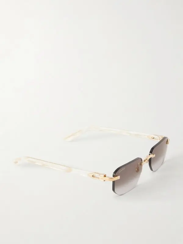Cartier Signature C Square Frame Sunglasses